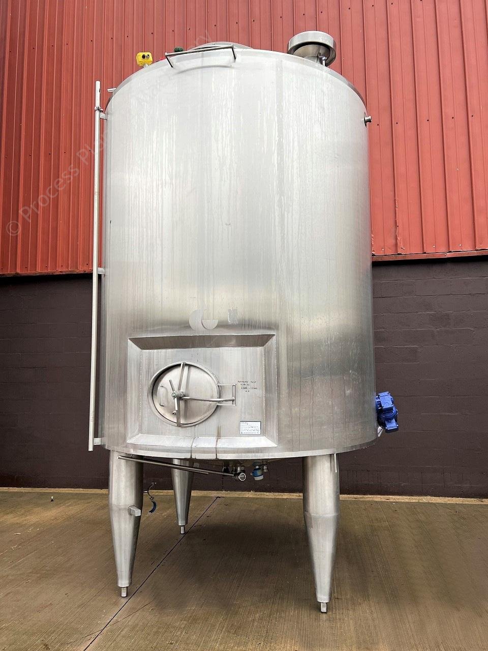Used 10,000 Ltr Stainless Steel Jacketed Vertical Storage Tank with ...