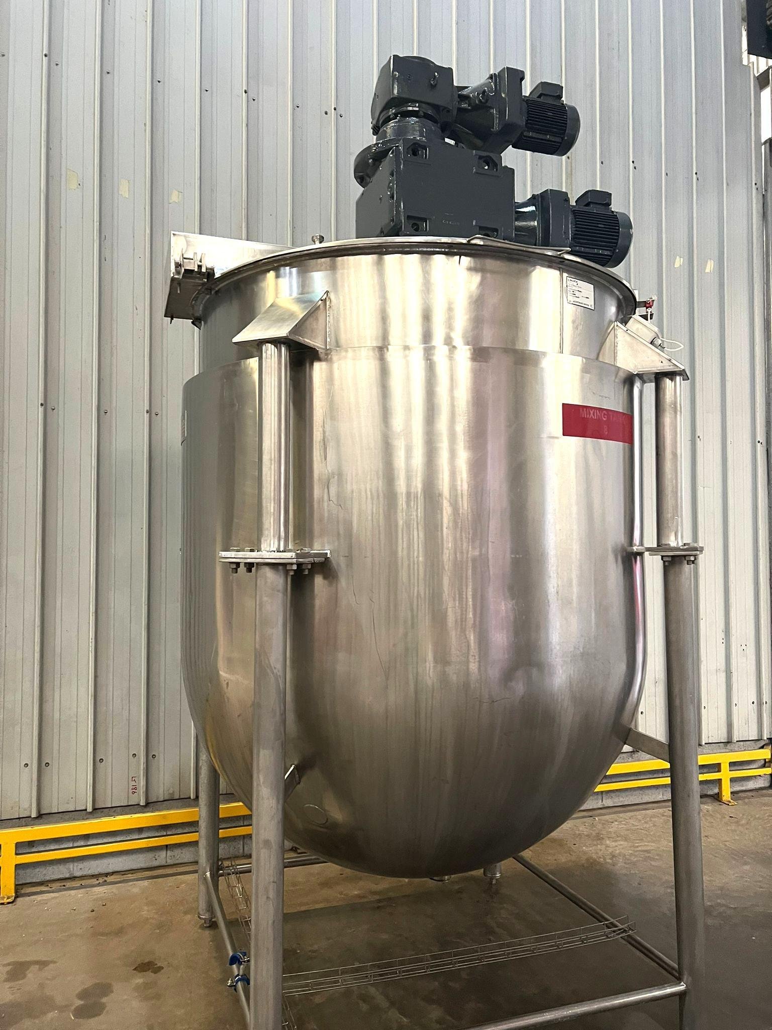 3,000 Ltr Jacketed Tank with Contra-Rotating Mixer | PPM Ltd