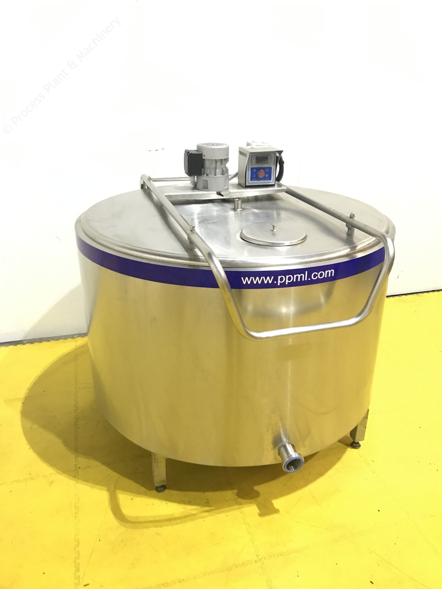 Used 430 Ltr Stainless Steel Bulk Cooler Tank with Paddle Mixer|PPM Ltd