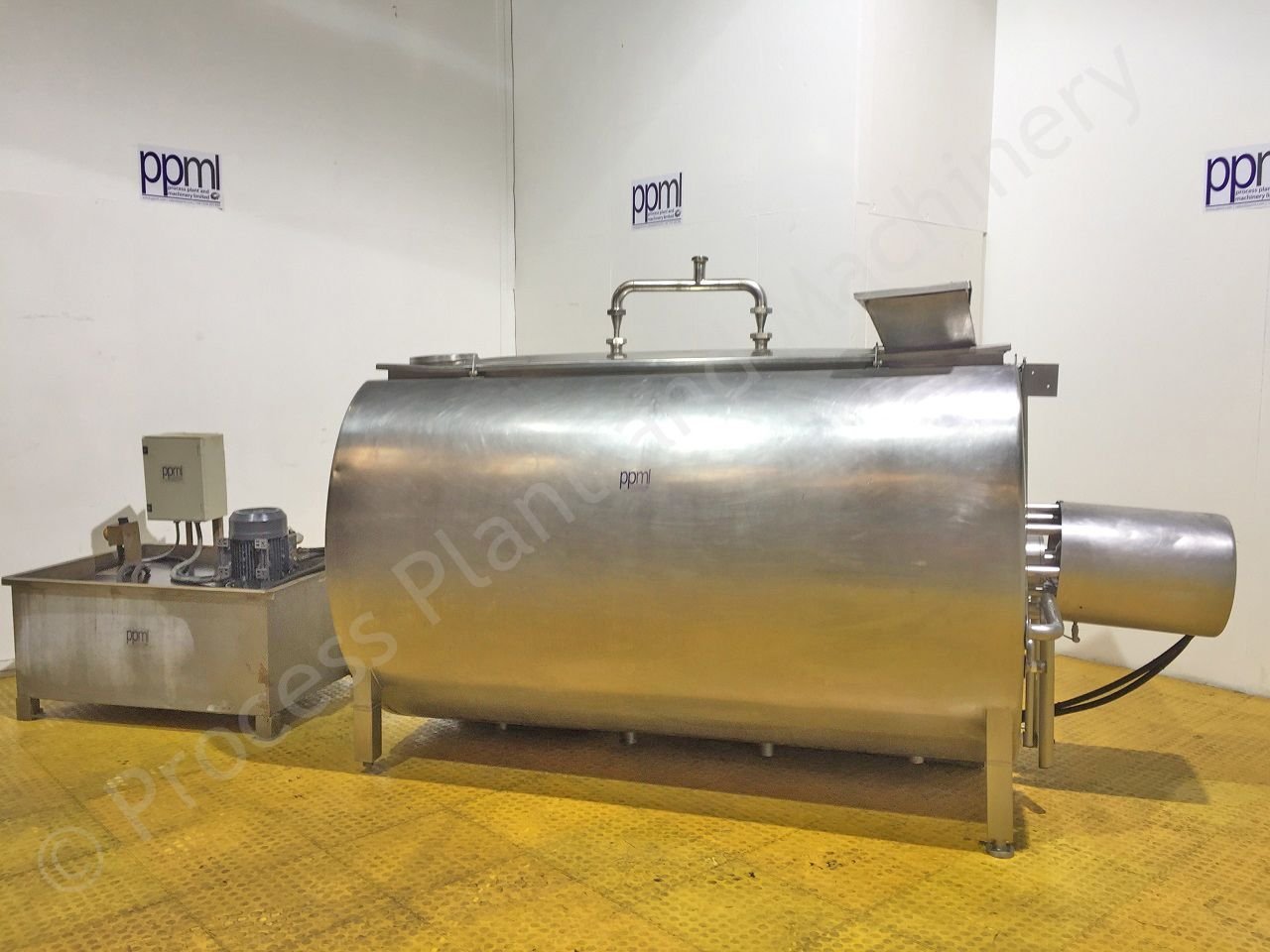 Used 3,000 Ltr Damrow Jacketed Cottage Cheese Creamer Vat | Process ...