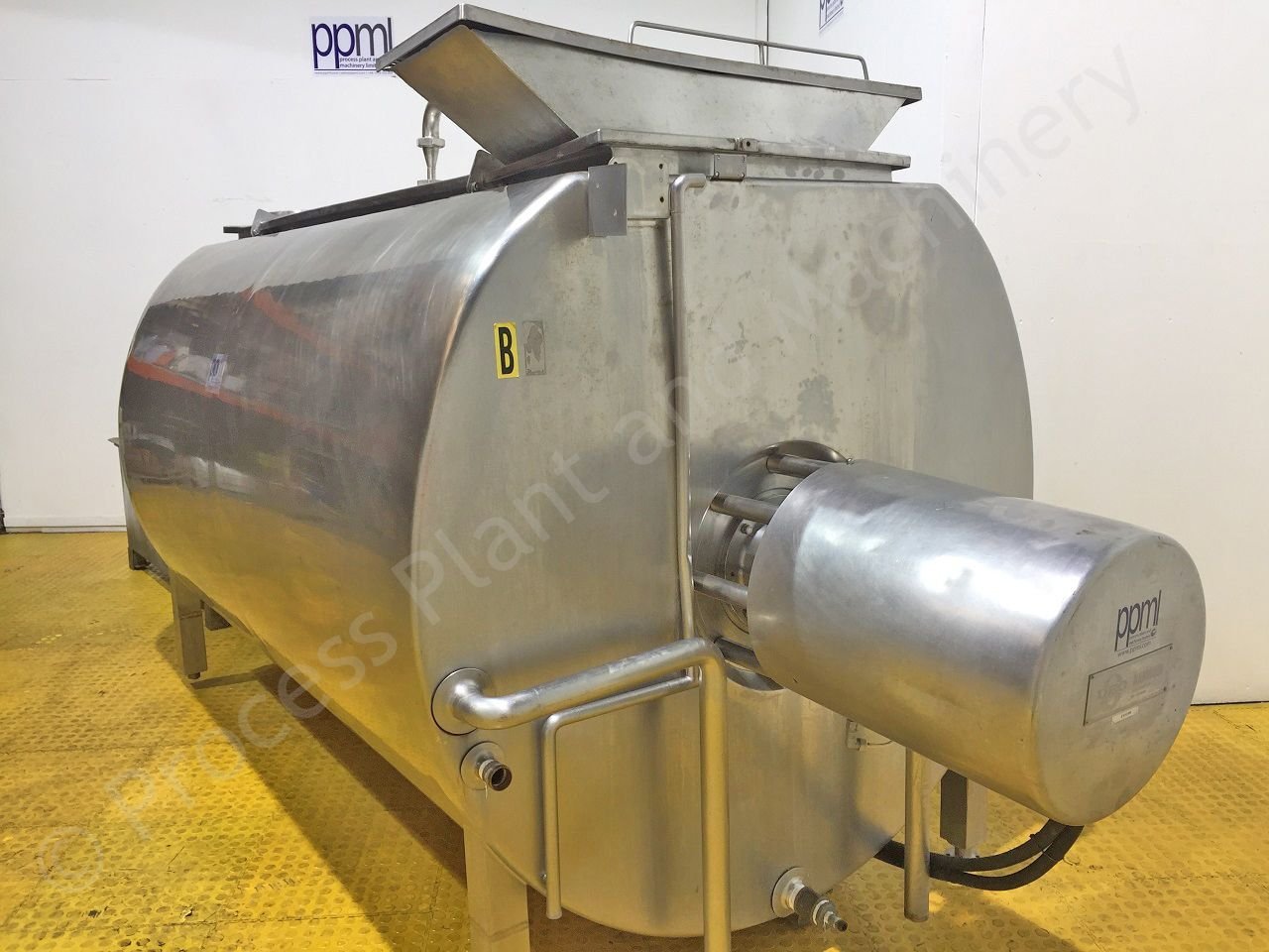 Used 3,000 Ltr Damrow Jacketed Cottage Cheese Creamer Vat | Process ...