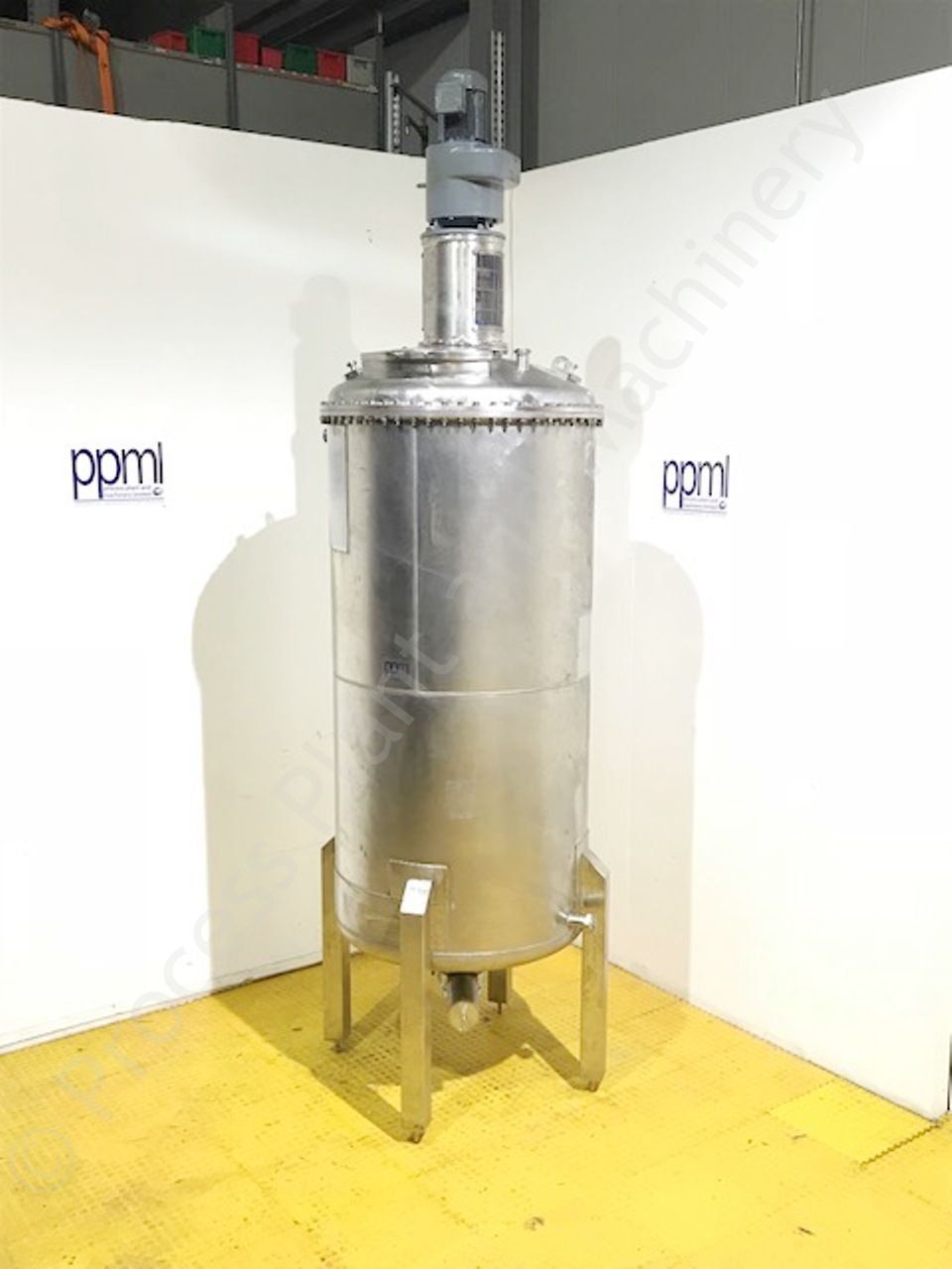 Used 1,500 Ltr GEA Stainless Steel Jacketed Tank with Scraped Surface ...