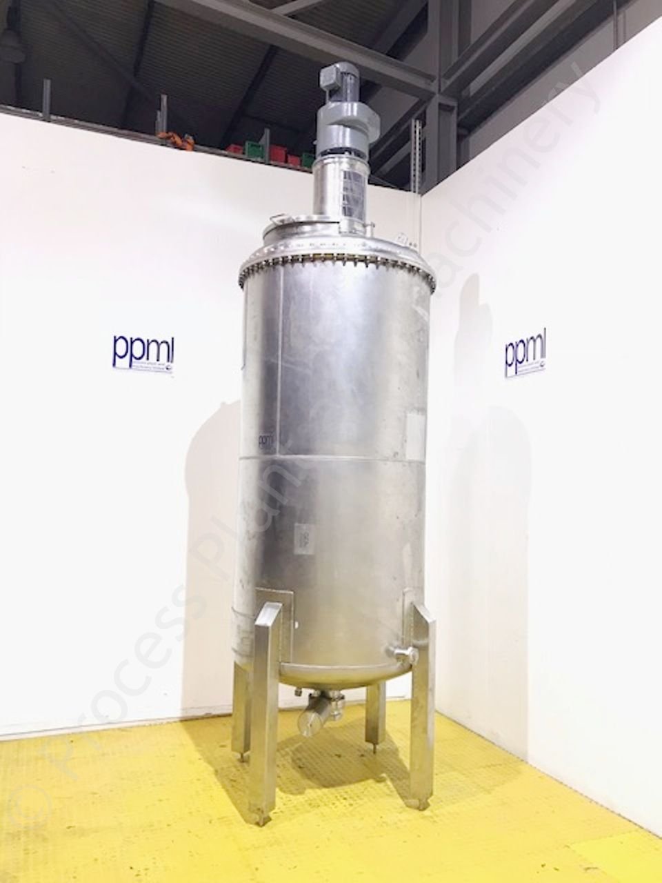 Used 1,500 Ltr GEA Stainless Steel Jacketed Tank with Scraped Surface ...