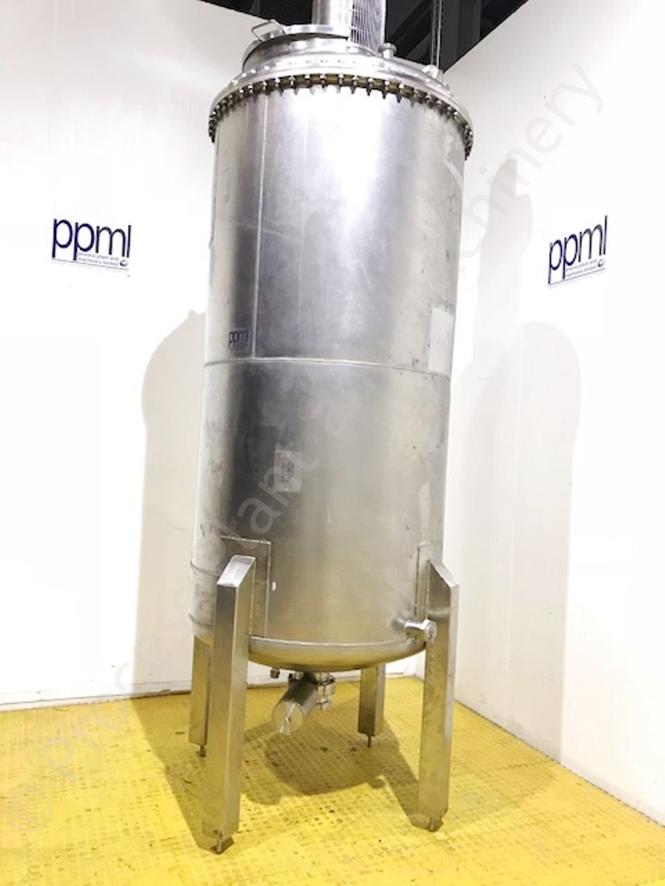 Used 1,500 Ltr GEA Stainless Steel Jacketed Tank with Scraped Surface ...