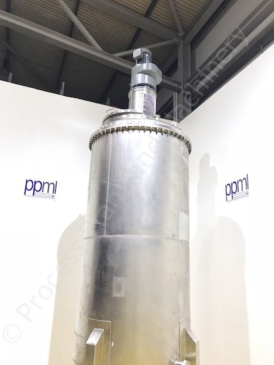 Used 1,500 Ltr GEA Stainless Steel Jacketed Tank with Scraped Surface ...