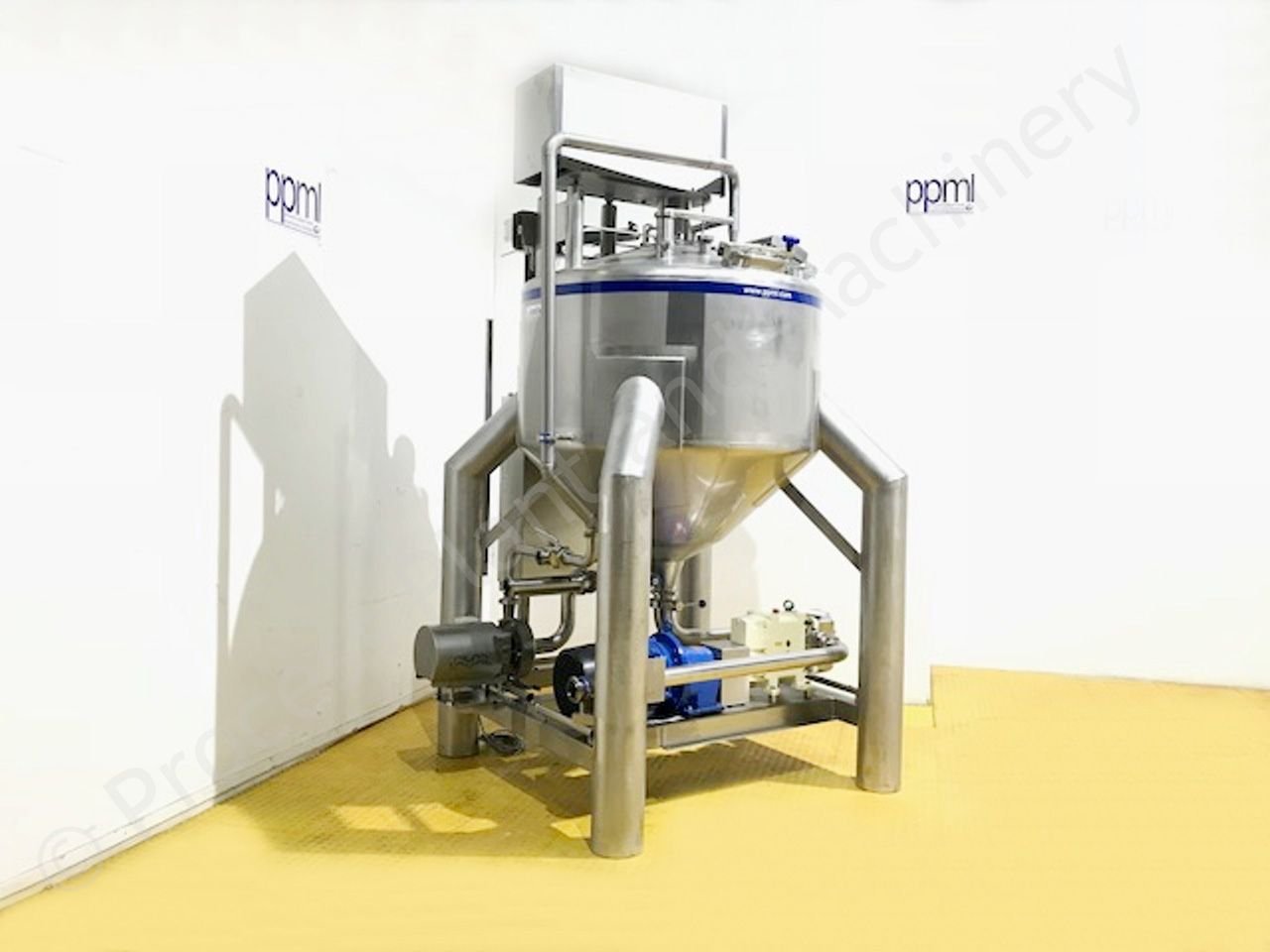 Used 1,200 Ltr Limitech Tank with Top-Mounted Full-Sweep Scraped ...