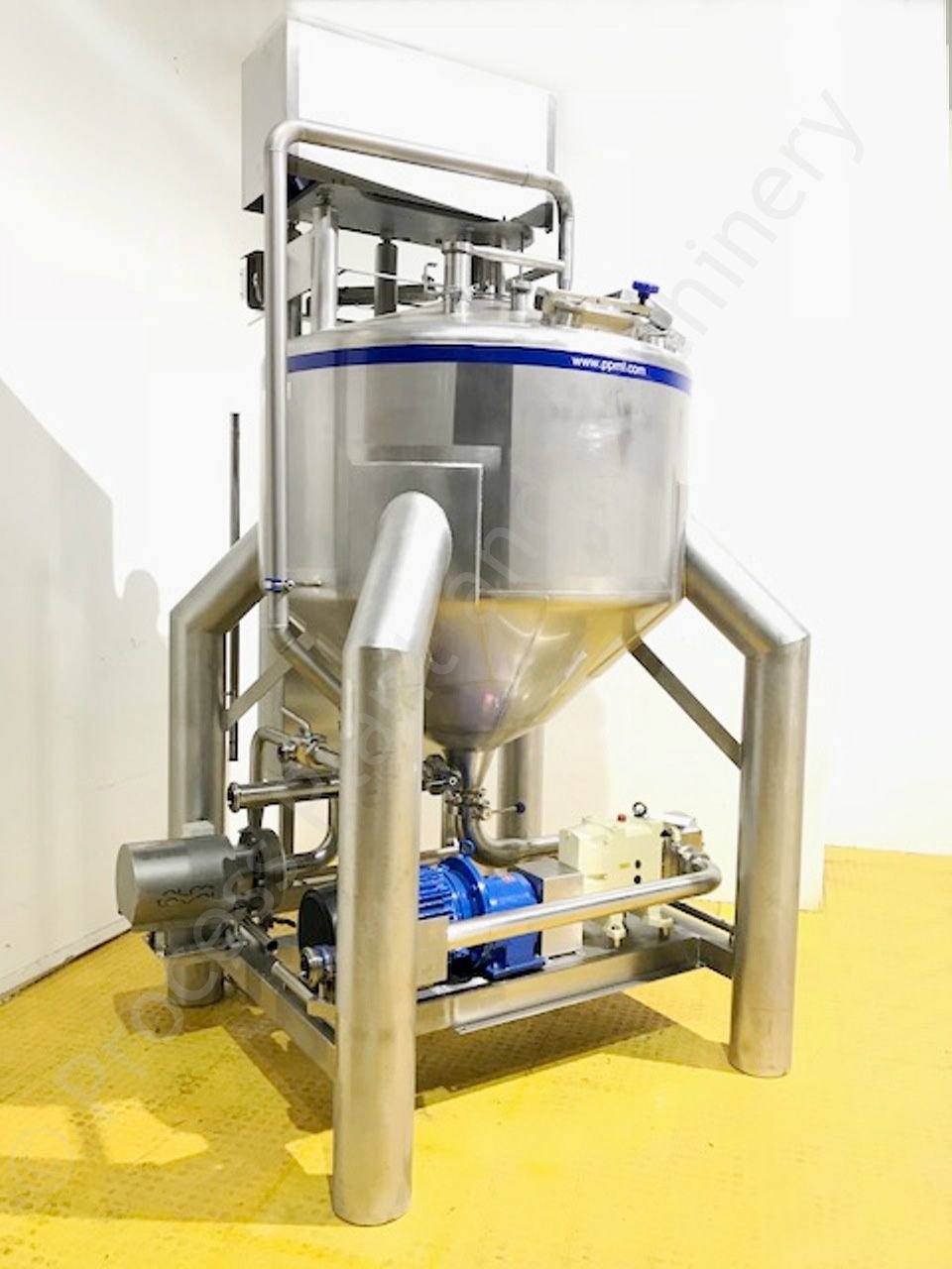 Used 1,200 Ltr Limitech Tank with Top-Mounted Full-Sweep Scraped ...