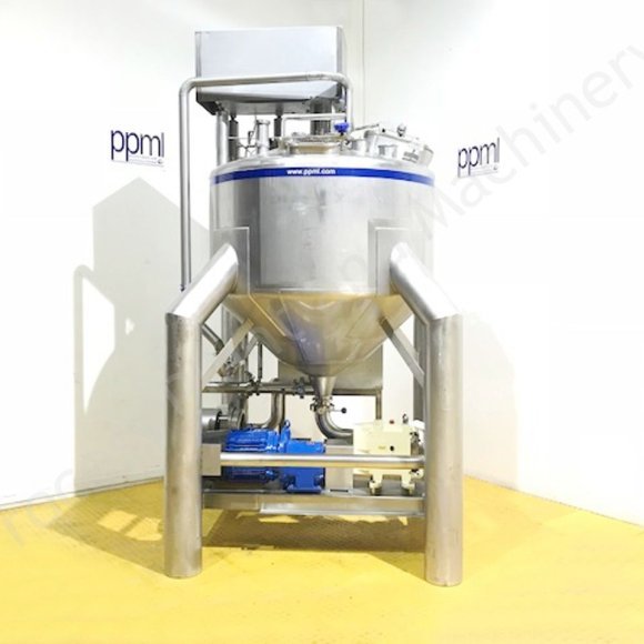 Used 1,200 Ltr Limitech Tank with Top-Mounted Full-Sweep Scraped ...