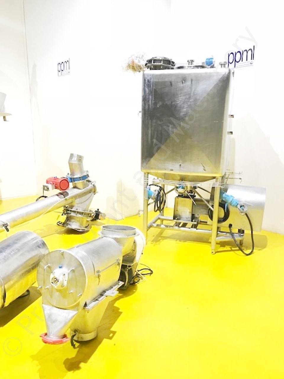 Used 1,200 Ltr Powder V Nauta Mixer Blender Liquiverter | Process Plant ...