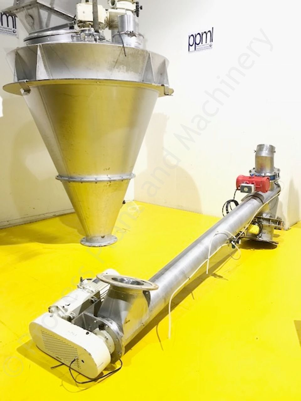Used 1,200 Ltr Powder V Nauta Mixer Blender Liquiverter | Process Plant ...