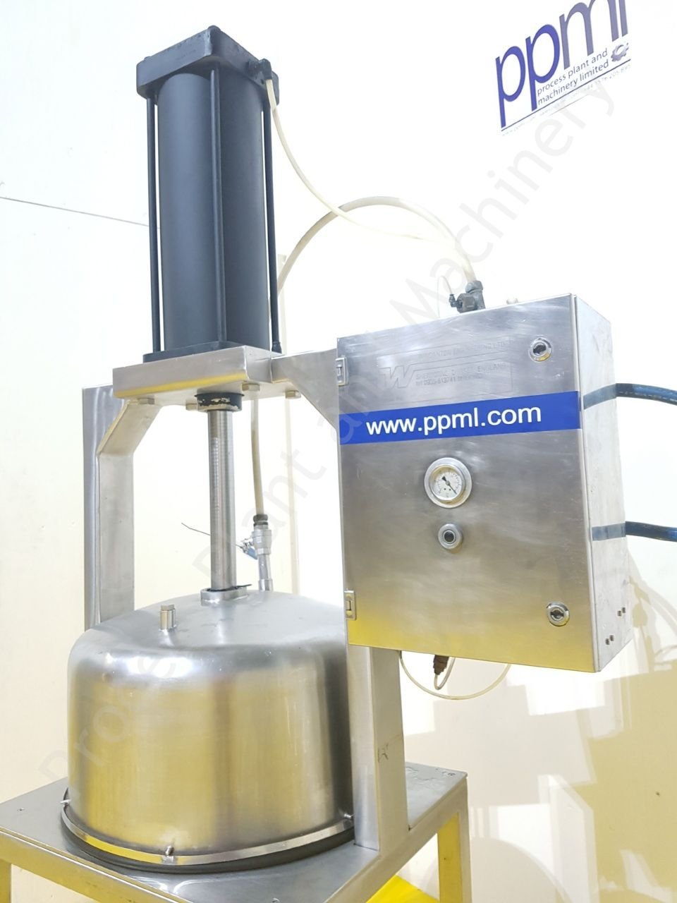Used Wincanton Stainless Steel Vacuum Rated Cheese Press|PPM Ltd