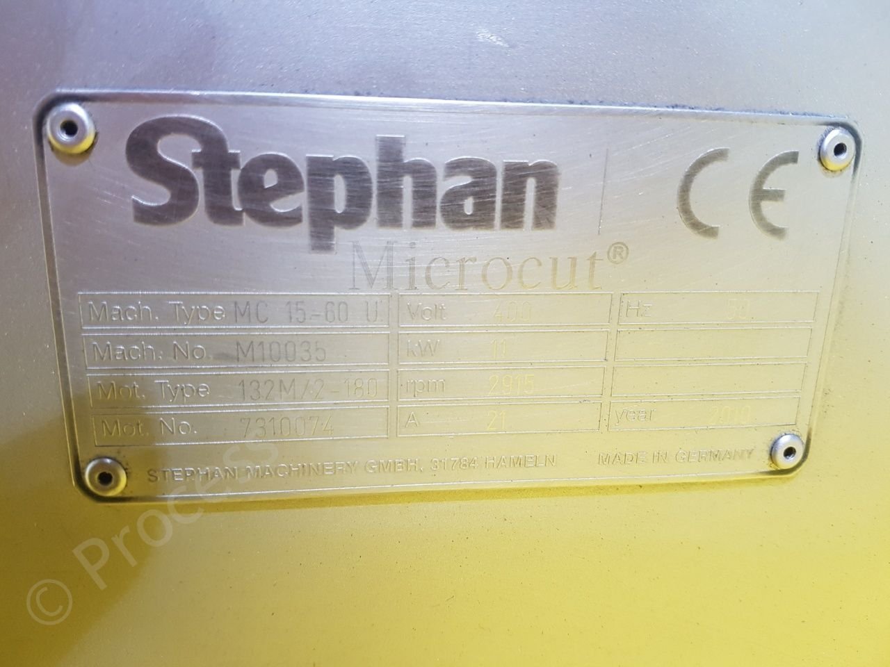 Used 60 Ltr Stephan Microcut MC 15-60U Universal Vacuum Process Vessel ...