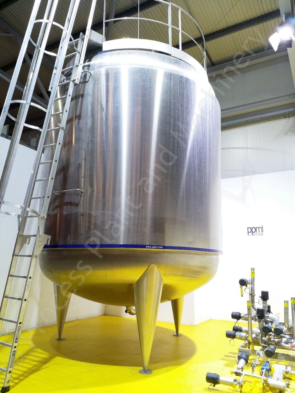 Used 40,000 Ltr ETA Jacketed Aseptic Tank with Mixer | Process Plant ...