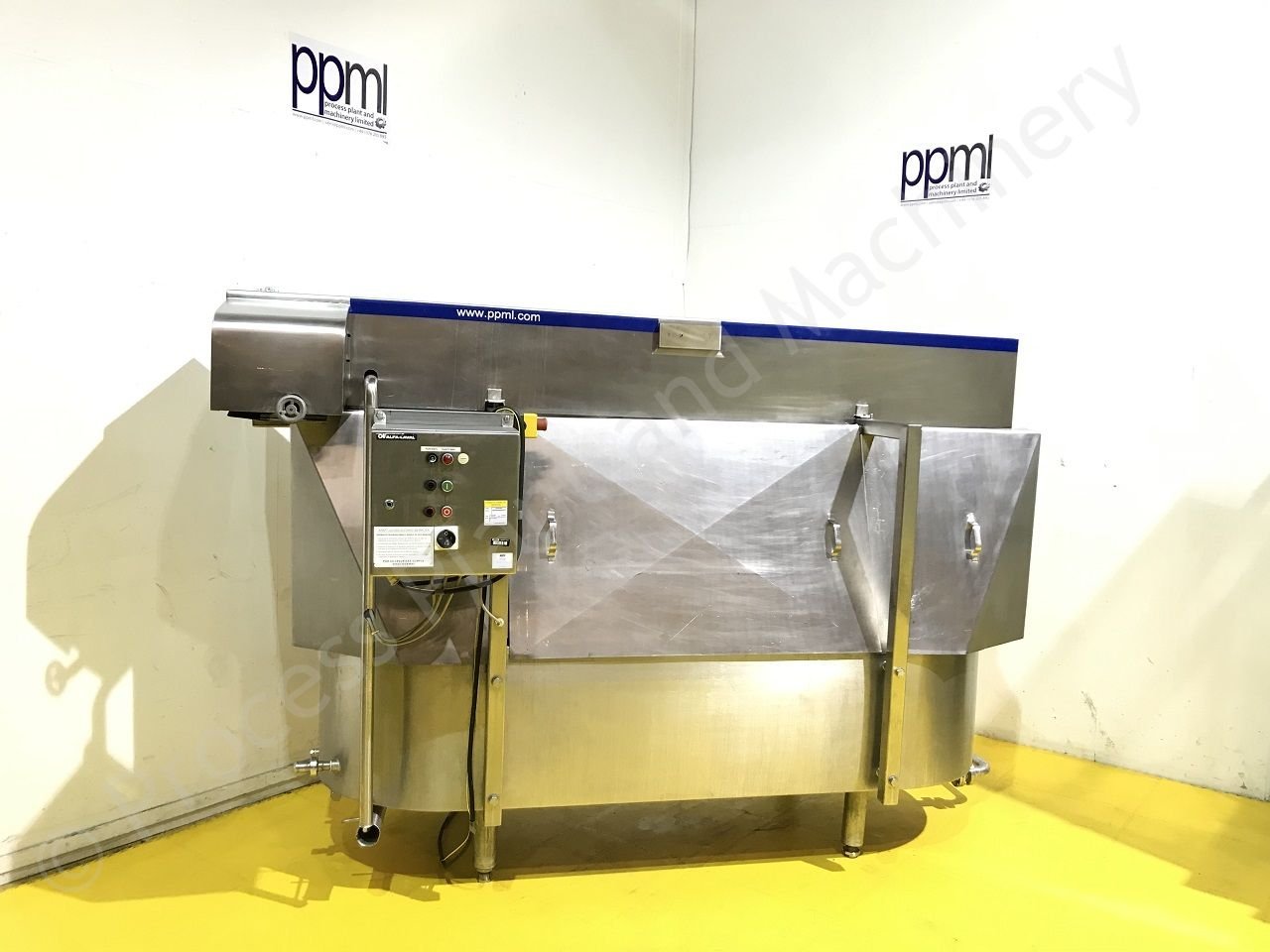 Used 400 Ltr Alfa Laval Jacketed Cheese Vat Draining Table | Process ...