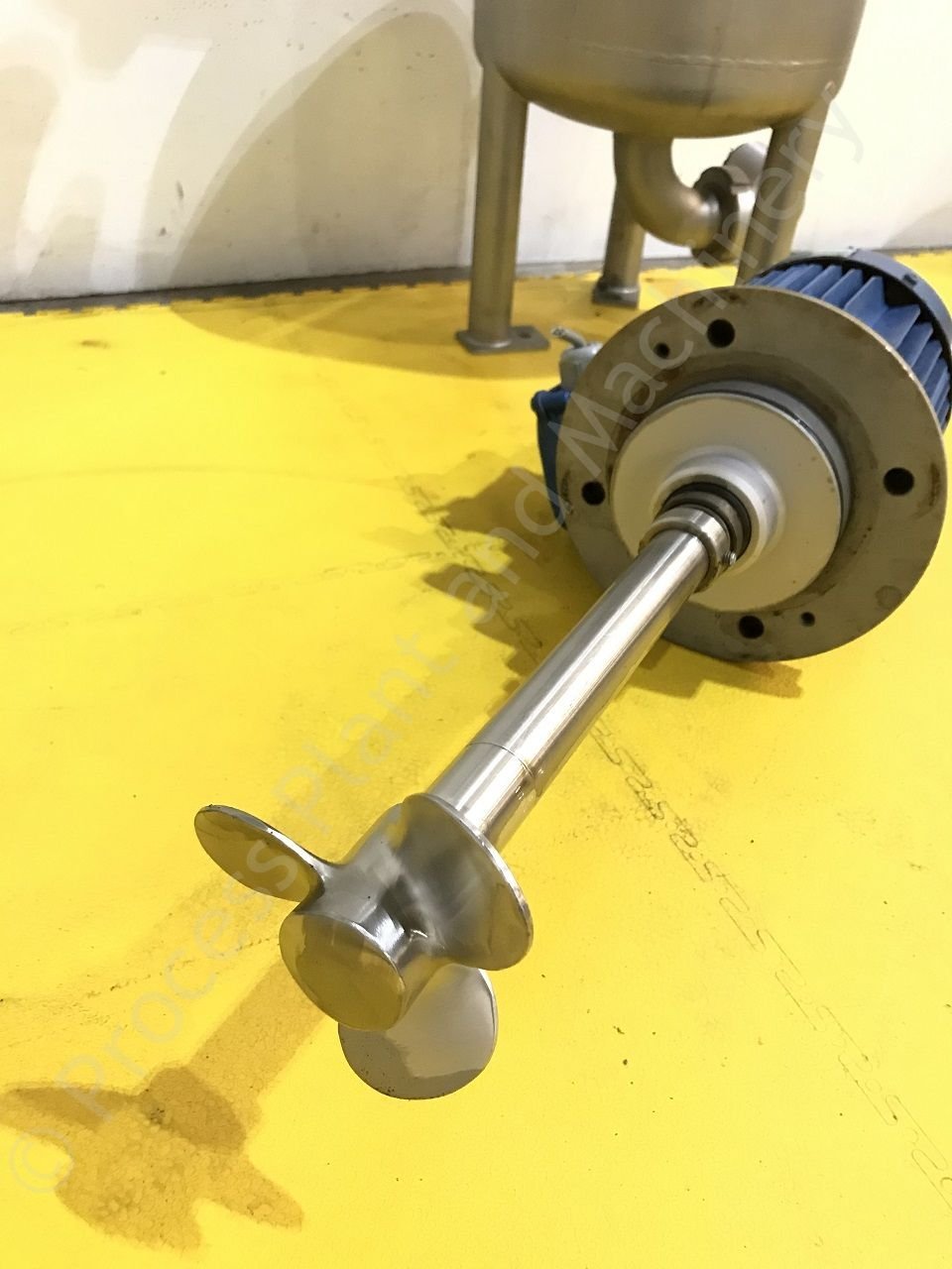 Used 20 Ltr Stainless Steel Tank with Top-Mounted Paddle Mixer|PPM Ltd