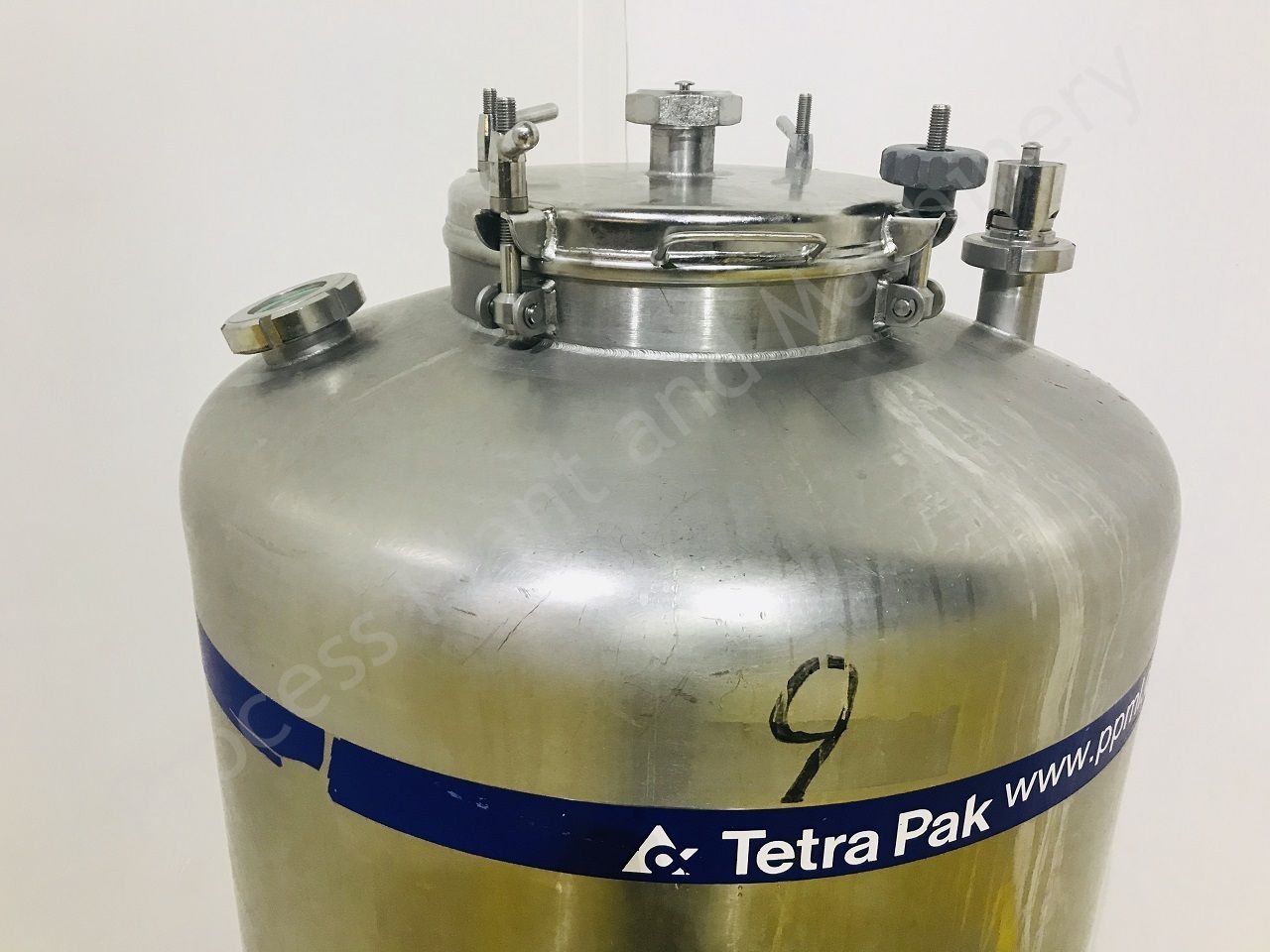 Used 500 Ltr Tetra Pak Stainless Mobile Tank Pressure Rated | Process ...