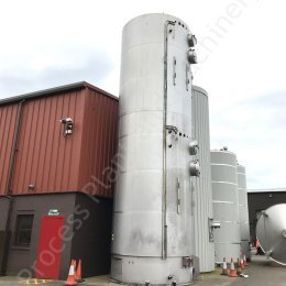 70,000 Ltr Stainless Steel Insulated & Clad Vertical Storage Silo