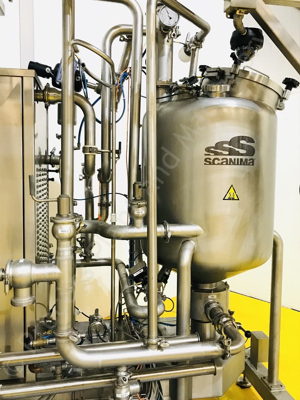 Used 300 Ltr Scanima 1R2S 300V High Shear Vacuum Process Mixer|PPM Ltd