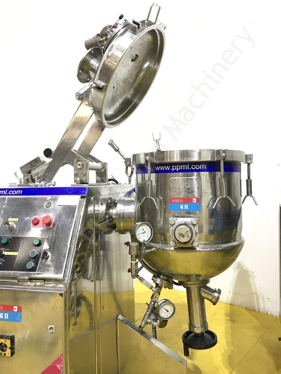 Used 120 Ltr Giusti Jacketed Process Tank with Side-Entry Scraped ...