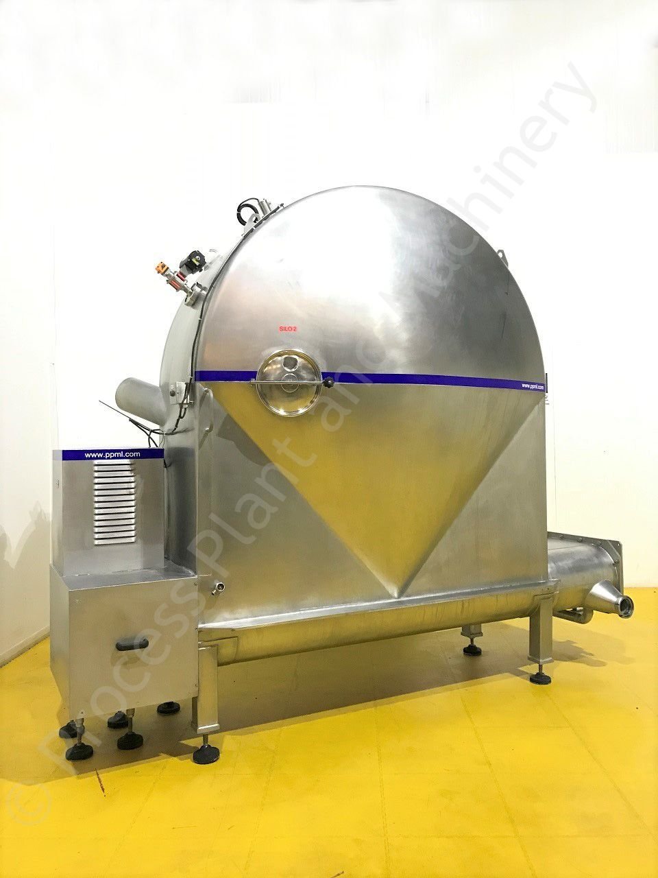 Used 3,000kg Simon Freres STRO-3000 Stainless Steel Butter Silo|PPM Ltd