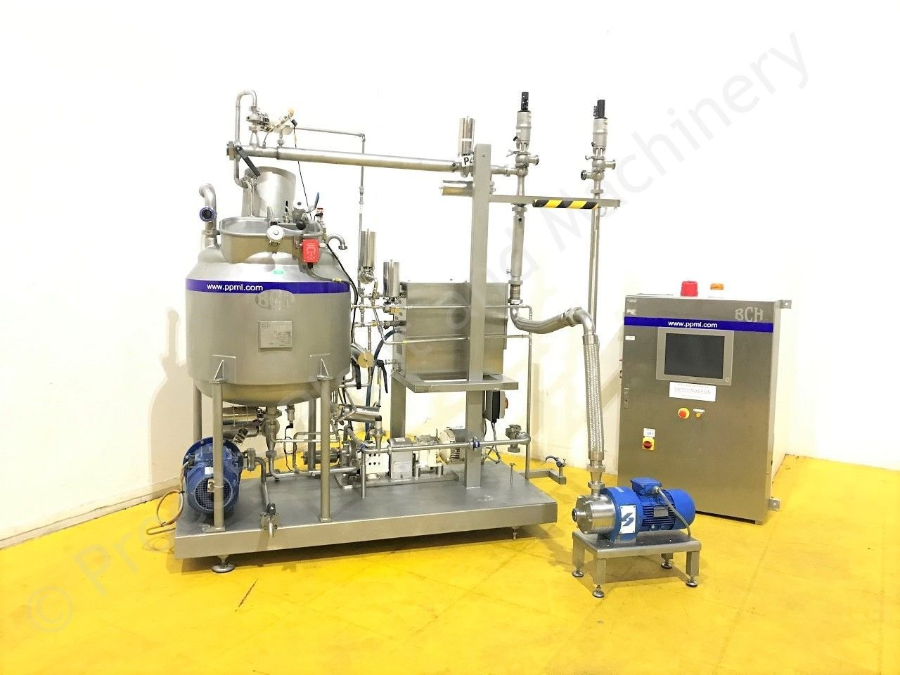 Used 150 Ltr BCH Jacketed Mixing System with Silverson Inline High ...