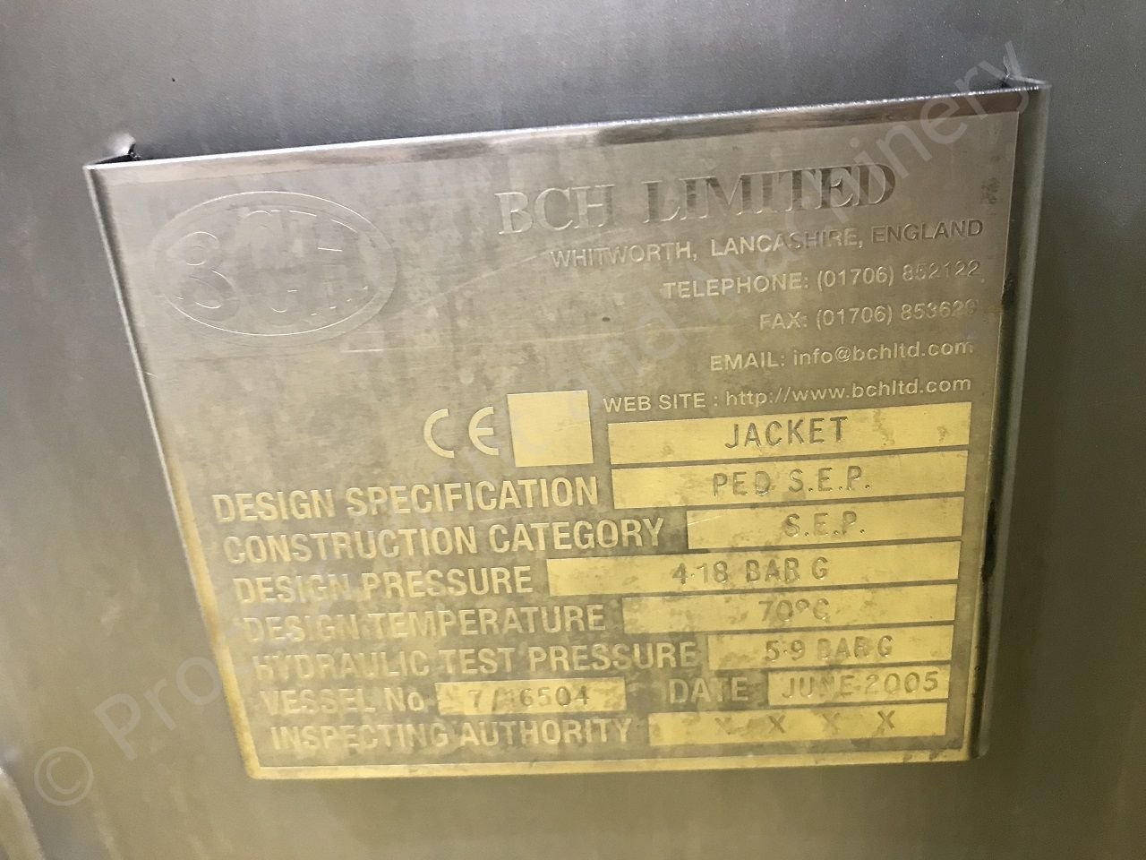 Used 150 Ltr BCH Jacketed Mixing System with Silverson Inline High ...